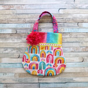 Girls Rainbow Purse, Rainbow Purse, Watercolor Purse, Toddler Rainbow ...