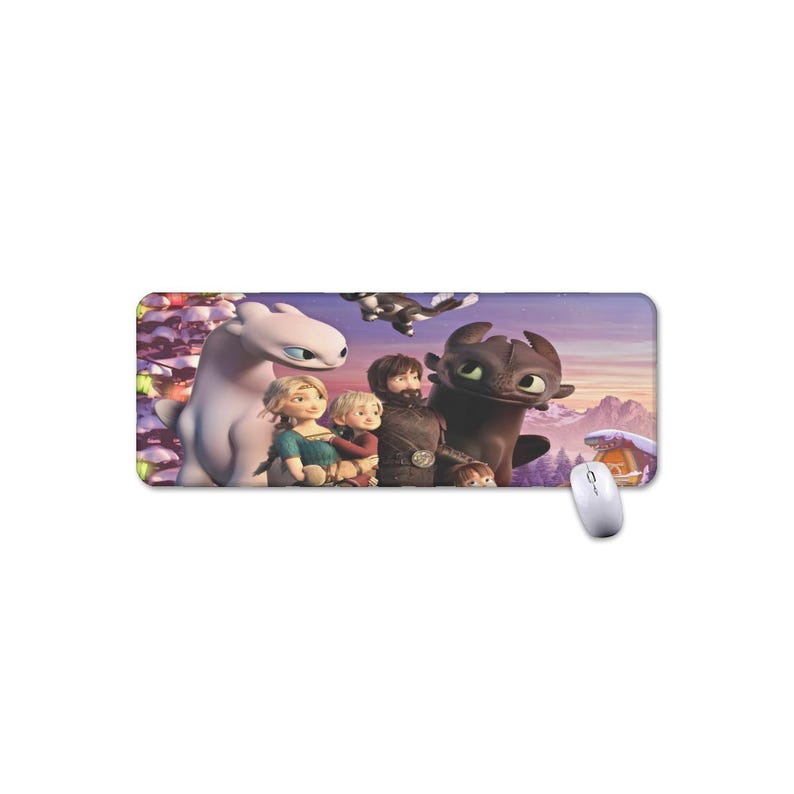 How to Train Your Dragon Mousepad Httyd Gaming Accessory Thootless ...