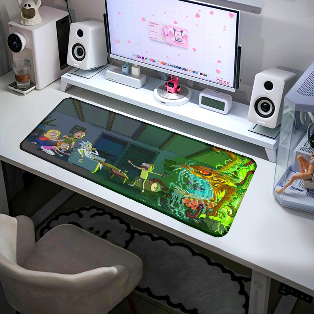 Rick and Morty Mouse Pad Desk Mat Gamer Gift Office Decor Computer ...