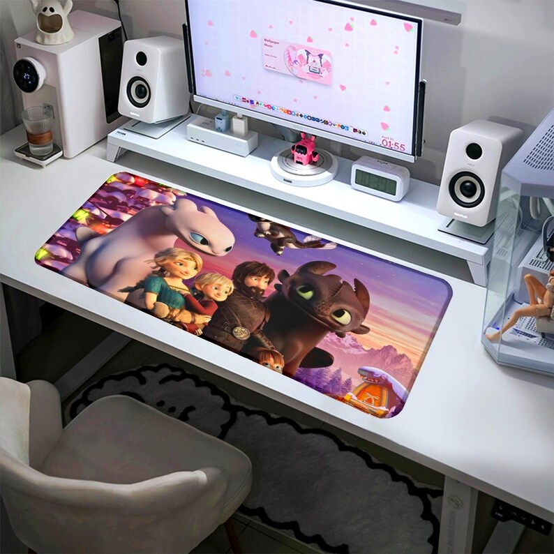 How to Train Your Dragon Mousepad Httyd Gaming Accessory Thootless ...