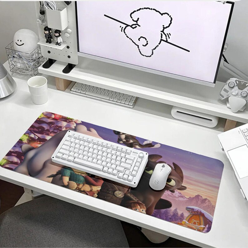 How to Train Your Dragon Mousepad: Toothless Gaming Desk Mat - Etsy