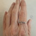 Sterling Silver Holly Ring, Leaf and Berry, Stacking, Winter Jewelry - Etsy