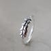 Sterling Silver Holly Ring, Leaf and Berry, Stacking, Winter Jewelry - Etsy