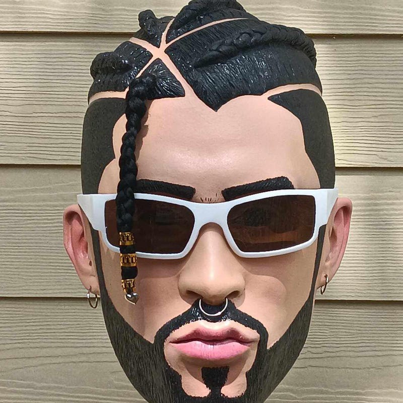 Bad Bunny Mask - Etsy