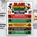 Black History Month Spirit Week Flyer | Canva Template (digital ...