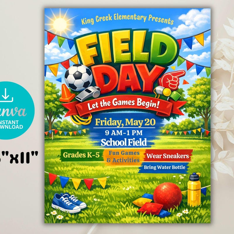 Field Day Poster - Etsy