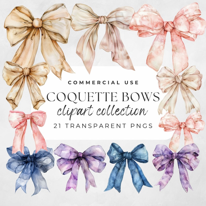 Coquette Bows Png - Etsy