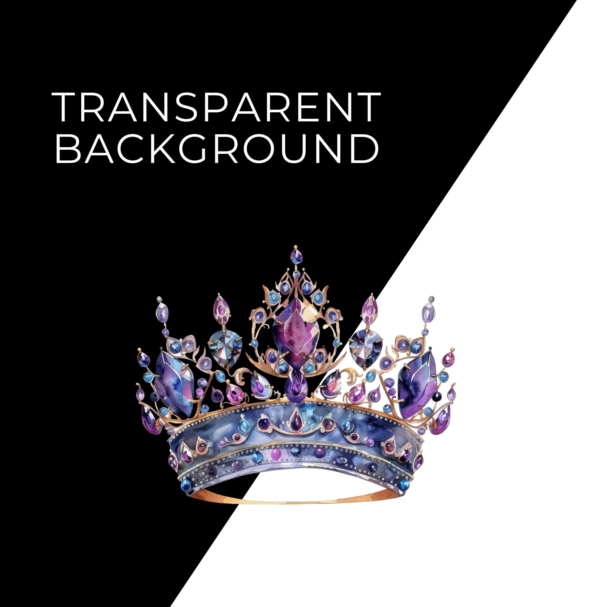 Crown Clipart, Princess Crown, King and Queen PNG, Princess Tiara ...