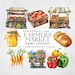 Watercolor Farmers Market Clipart, Farm Produce, Produce Clipart ...