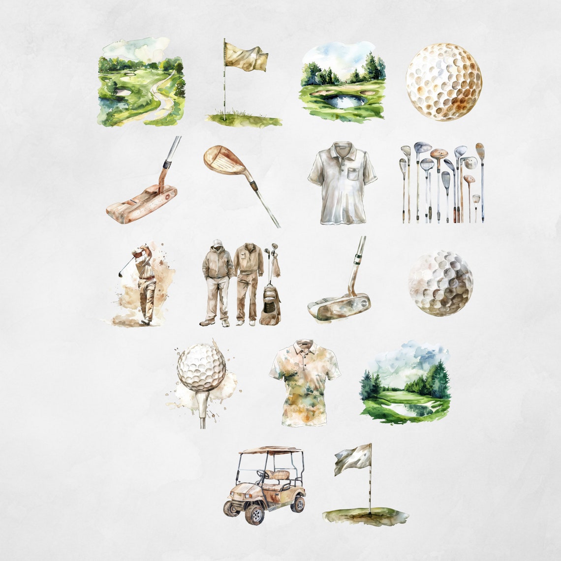 Golf Club Clipart, Golf Club Png, Golf Cart Golfer, Golf Ball Clipart ...