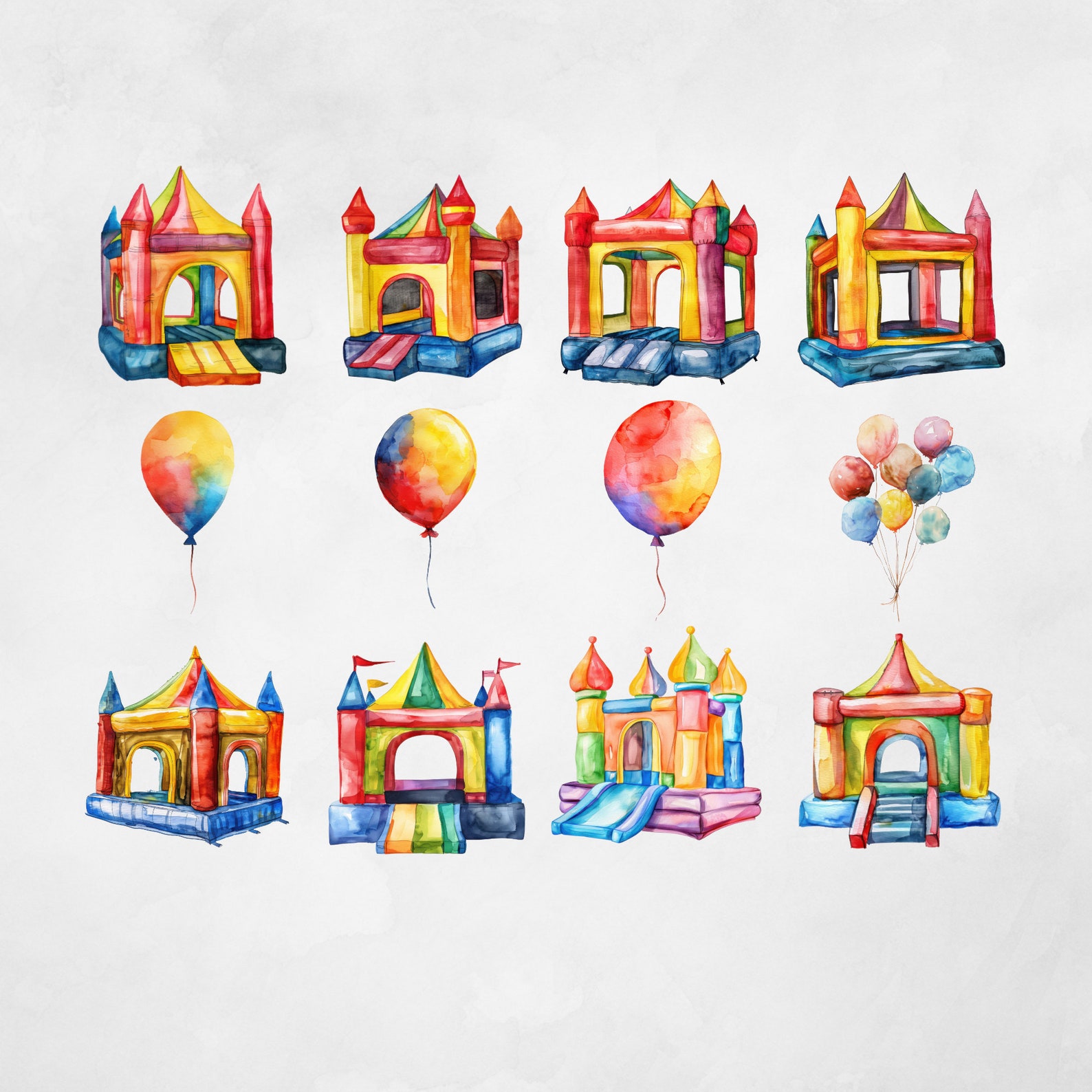 Bounce House Clipart Bouncy House Bouncy Castle White Bounce House ...