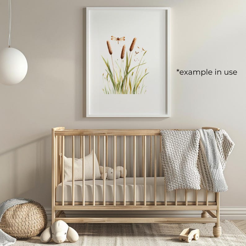 Watercolor Cattail Clipart Bundle, Cattail Reed Grass, Botanical ...