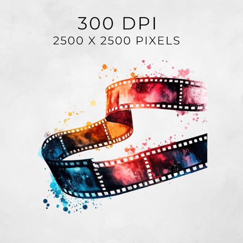 Film Strip Clipart, Filmstrip Clipart, Negative Film Strip, Picture ...