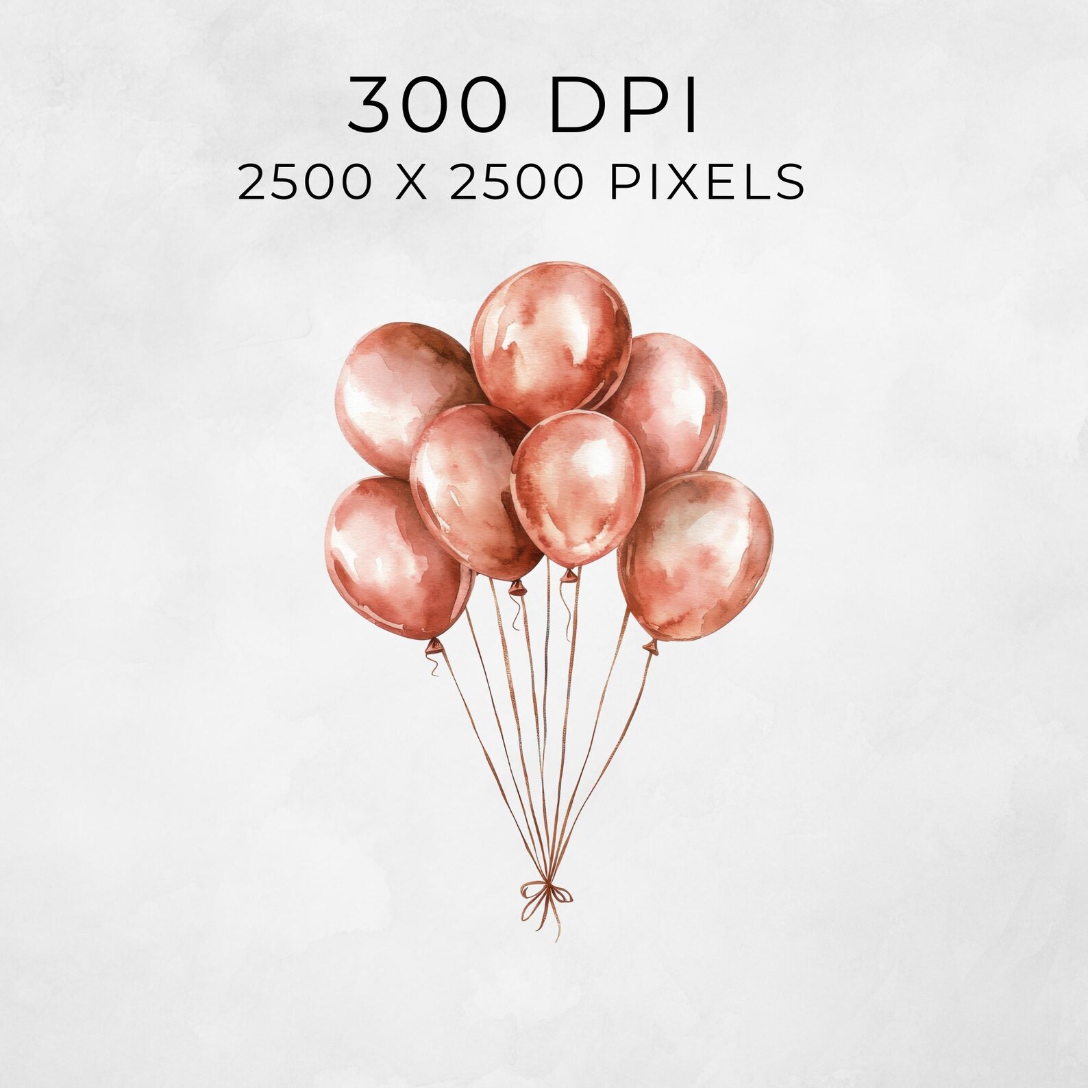 Rose Gold Balloon Clipart New Years Clipart Party Clipart Celebration ...