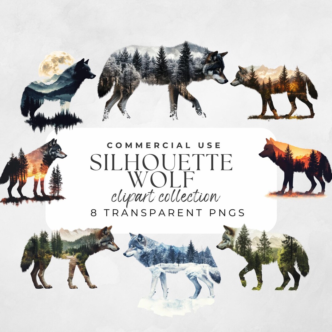 Wolf PNG, Wolf Illustrations, Regal Wolf, Mystic Wolf Clipart, Howling ...