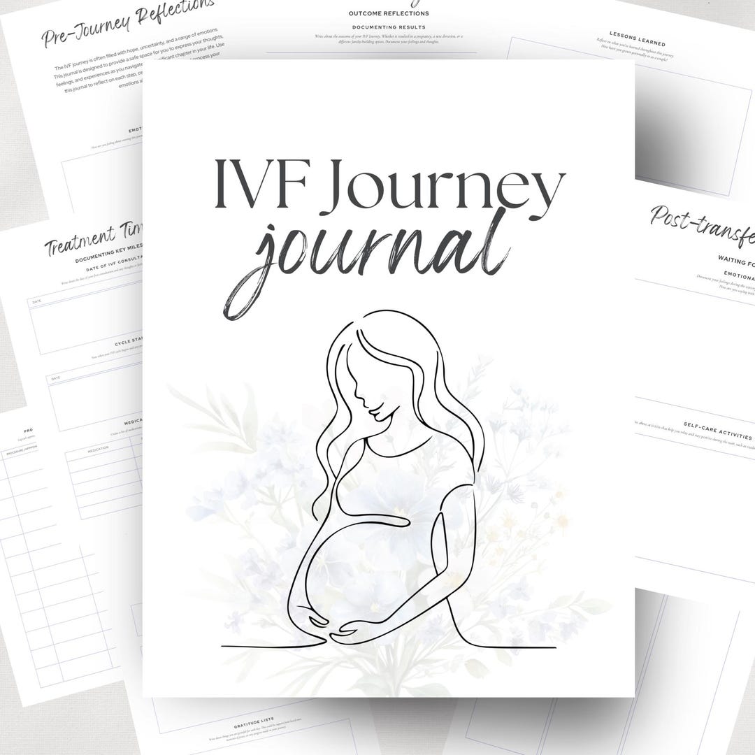 IVF Journey Journal Fertility Planner Infertility Treatment Printable ...