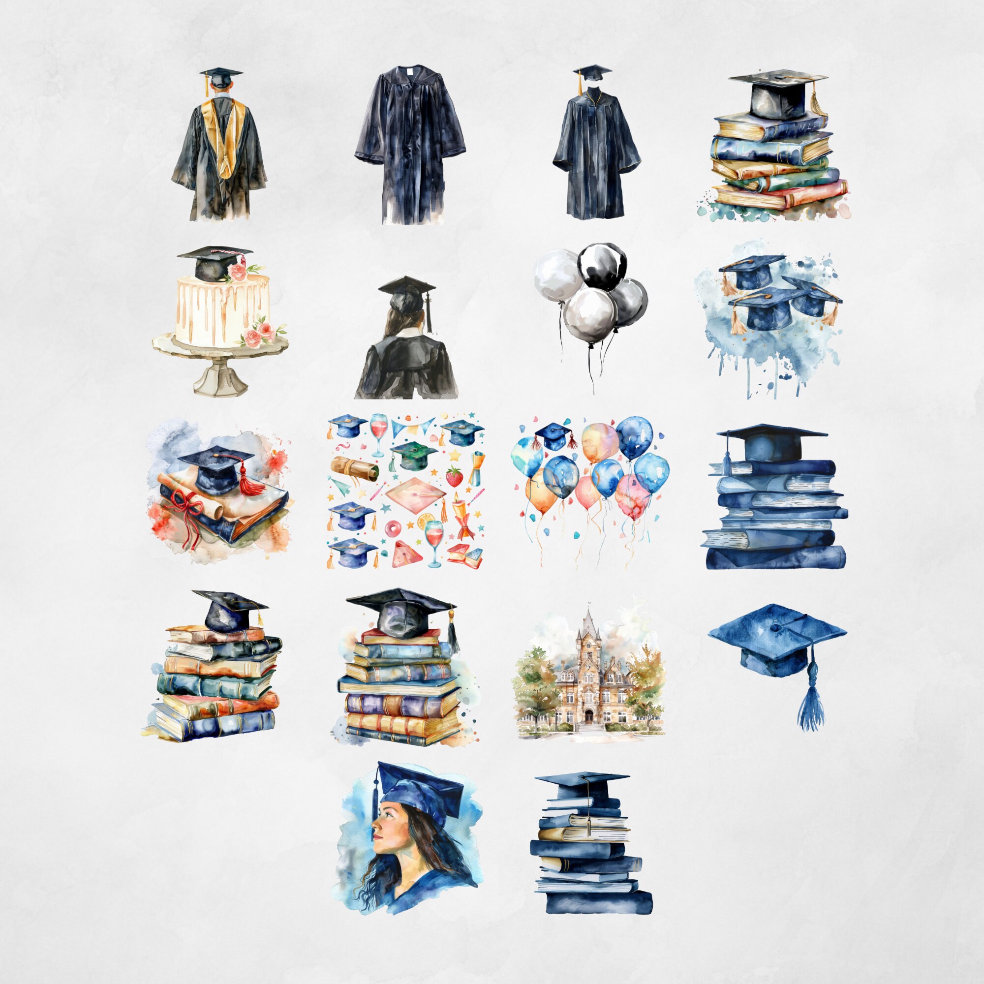 Graduation Clipart, Grad Clipart, Graduation Cap PNG, Last Day School ...