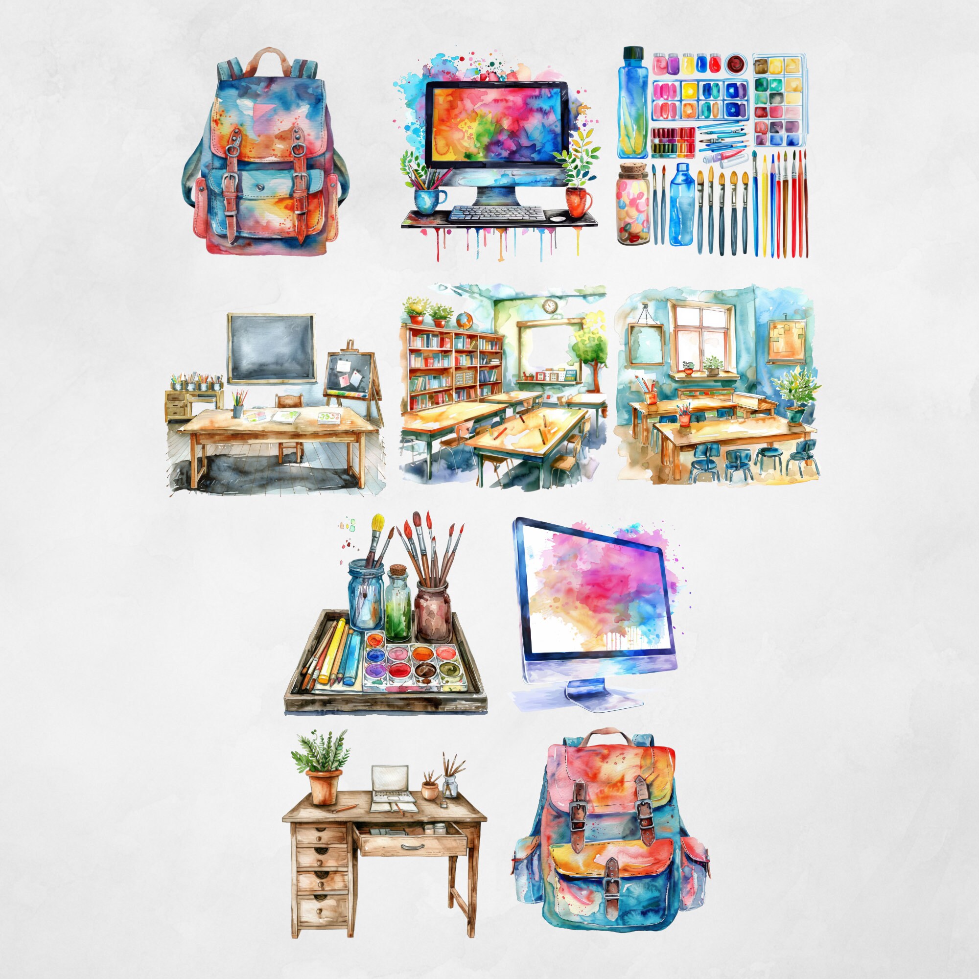 Teacher Clipart, Cute School Supplies Clipart, School Supply Png ...