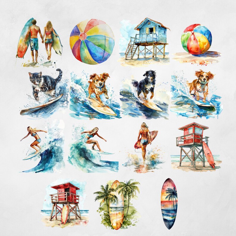 Surf Board Clipart, Surfboard Clipart, Surfboard Png, Vacation Clipart ...