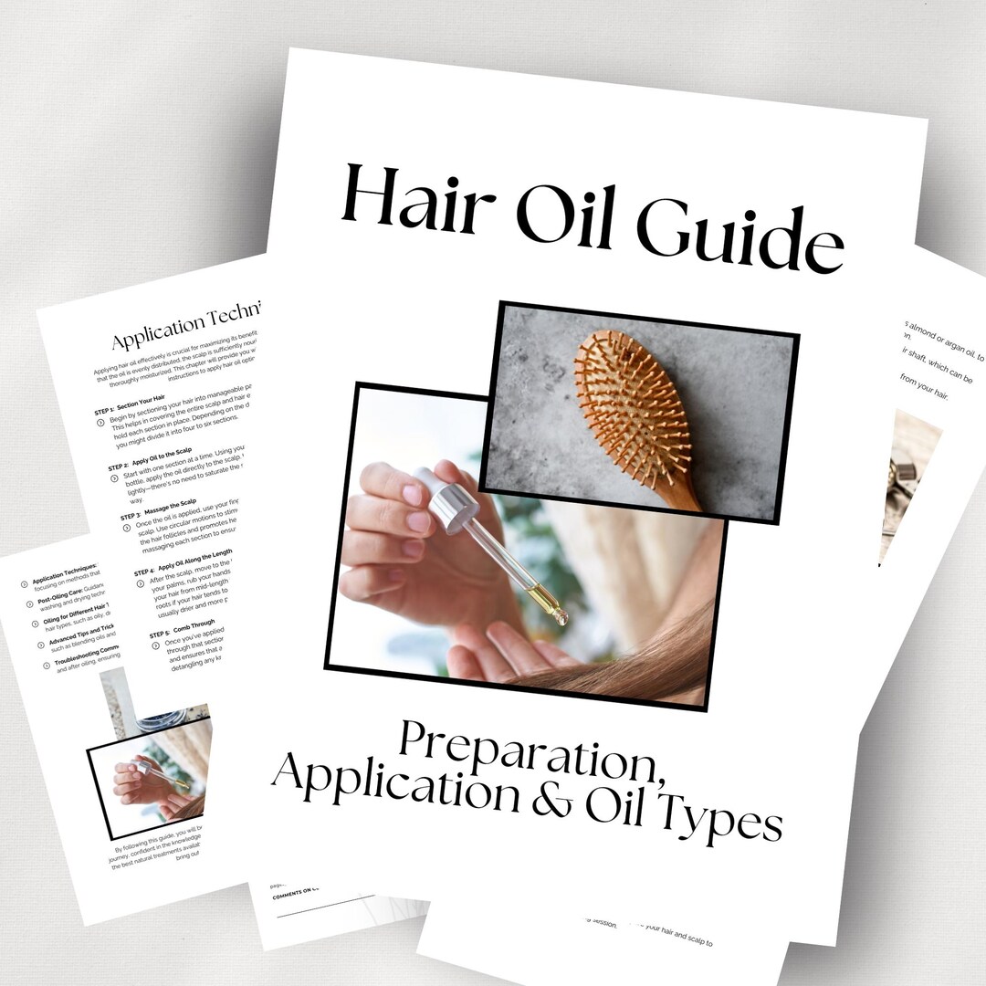 Hair Oil Care Card, Hair Oil Application, Hair Oil Care Tips, How to ...