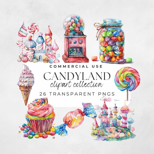 Candy Land Clip Art - Etsy