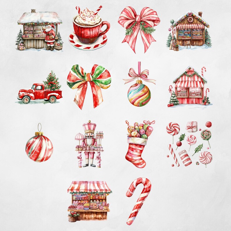 Christmas Candy Shop Clipart Candy Cane Clipart Christmas Storefront ...