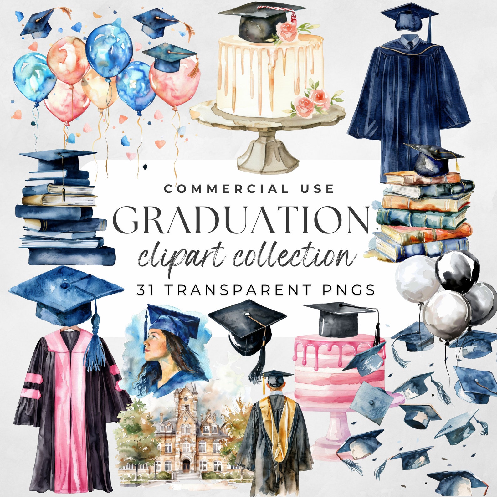 Graduation Clipart Grad Clipart Graduation Cap PNG Last Day School ...