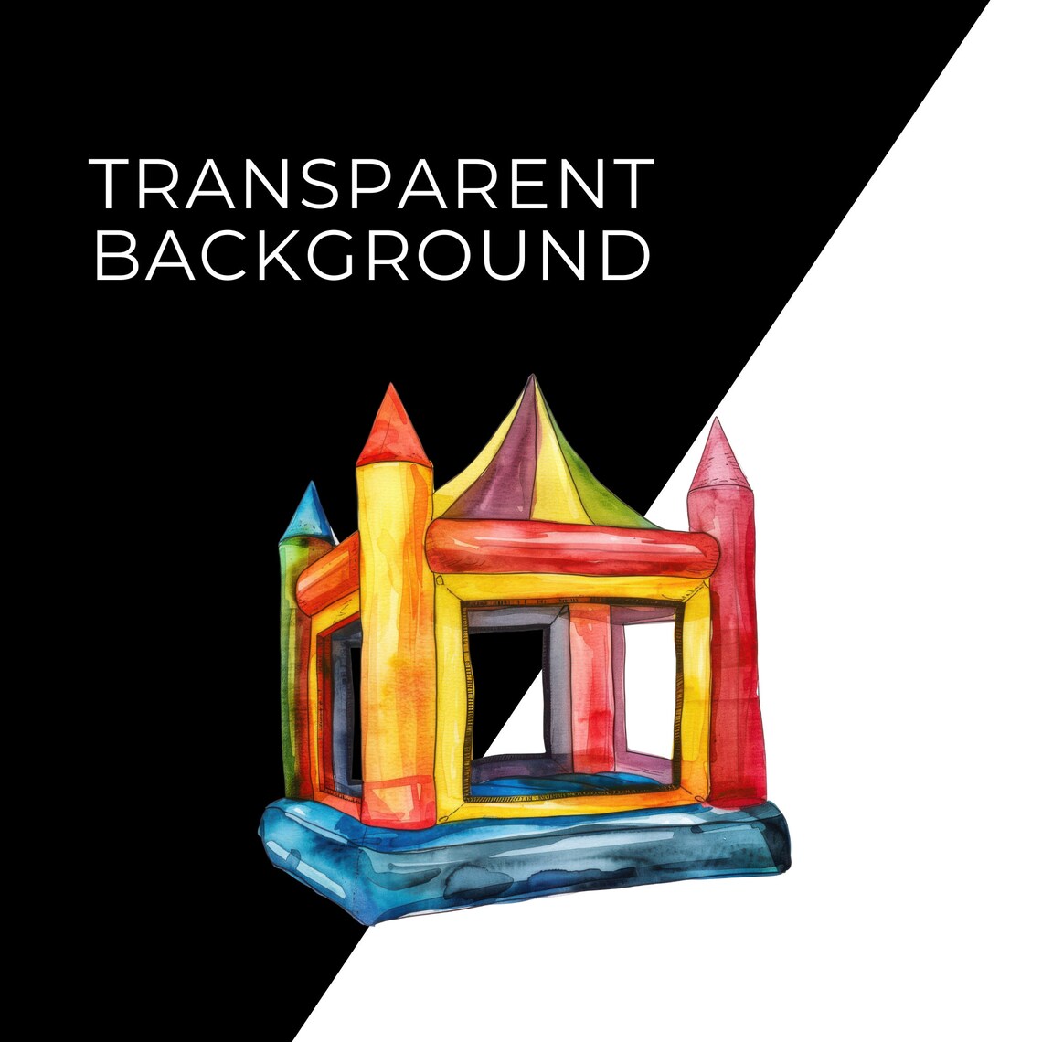 Bounce House Clipart Bouncy House Bouncy Castle White Bounce House ...