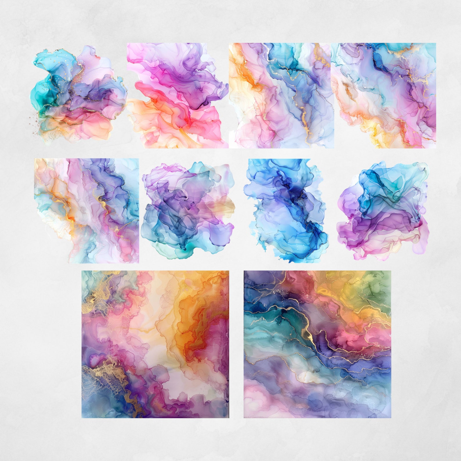 Alcohol Ink Clipart PNG, Watercolor Splash, Splashes Background ...
