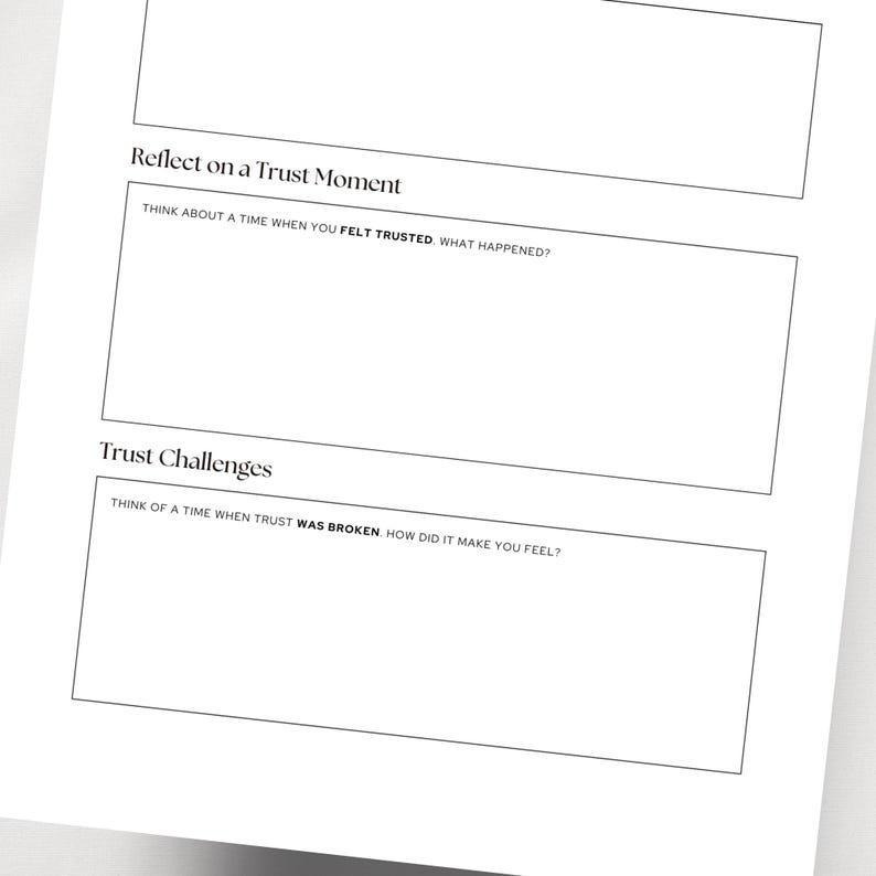 Building Trust Worksheets Conflict Resolution Couples Counseling ...