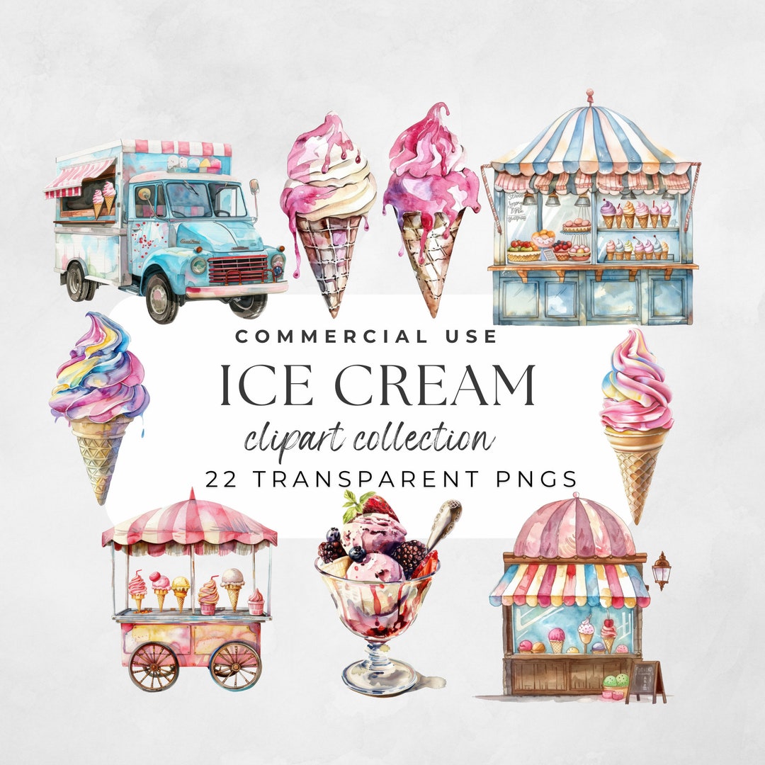 Ice Cream Clipart, Summer Clipart, Ice Cream Party, Ice Cream Clip Art ...