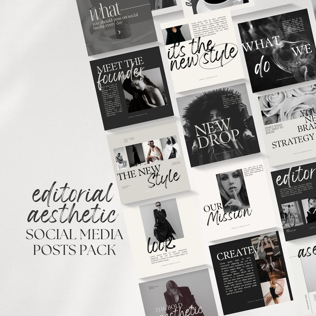 Chic Black Fashion Boutique Posts, Fashion Retail Branding, Online ...