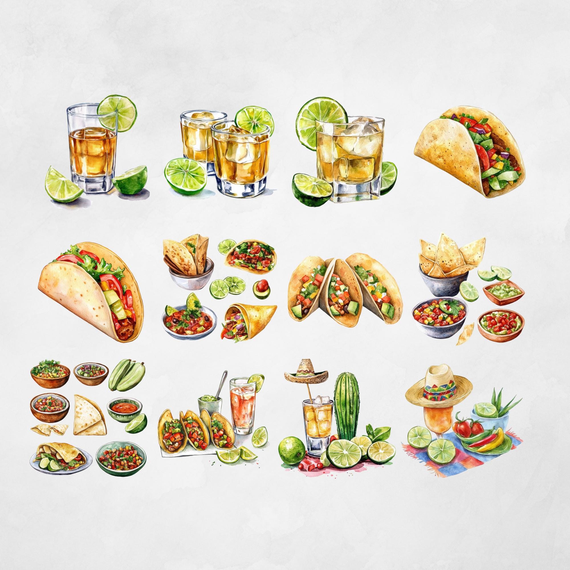 Mexican Food Clipart, Fiesta Clipart, Mexican Dishes Png, Cinco De Mayo ...