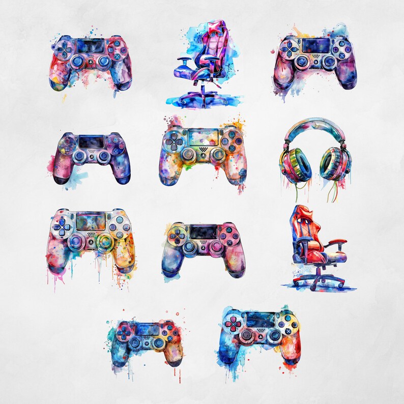 Playstation Console Clipart Xbox Console Games Console Wall Art ...