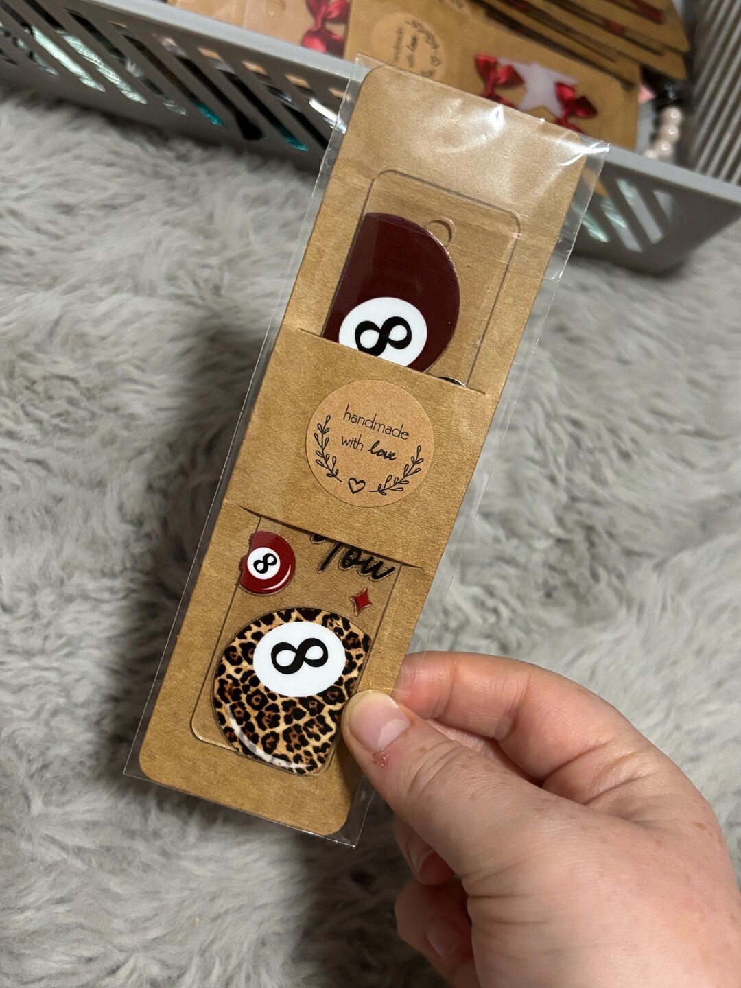 Y2K Aesthetic Acrylic Bookmarks | Leopard Print, 8 Ball, Lips, Cherries ...