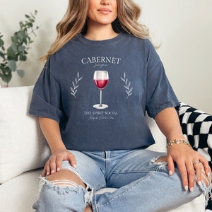 Cabernet T-shirt, Custom Cabernet Social Club Tshirt, Trendy Unisex ...