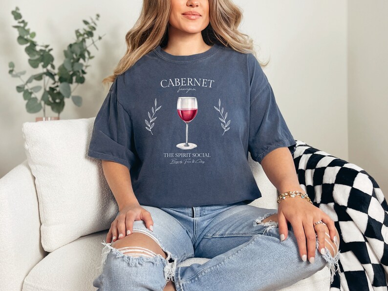Cabernet T-shirt, Custom Cabernet Social Club Tshirt, Trendy Unisex ...