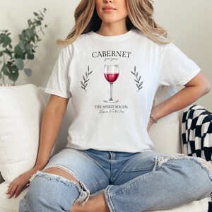 Cabernet T-shirt, Custom Cabernet Social Club Tshirt, Trendy Unisex ...