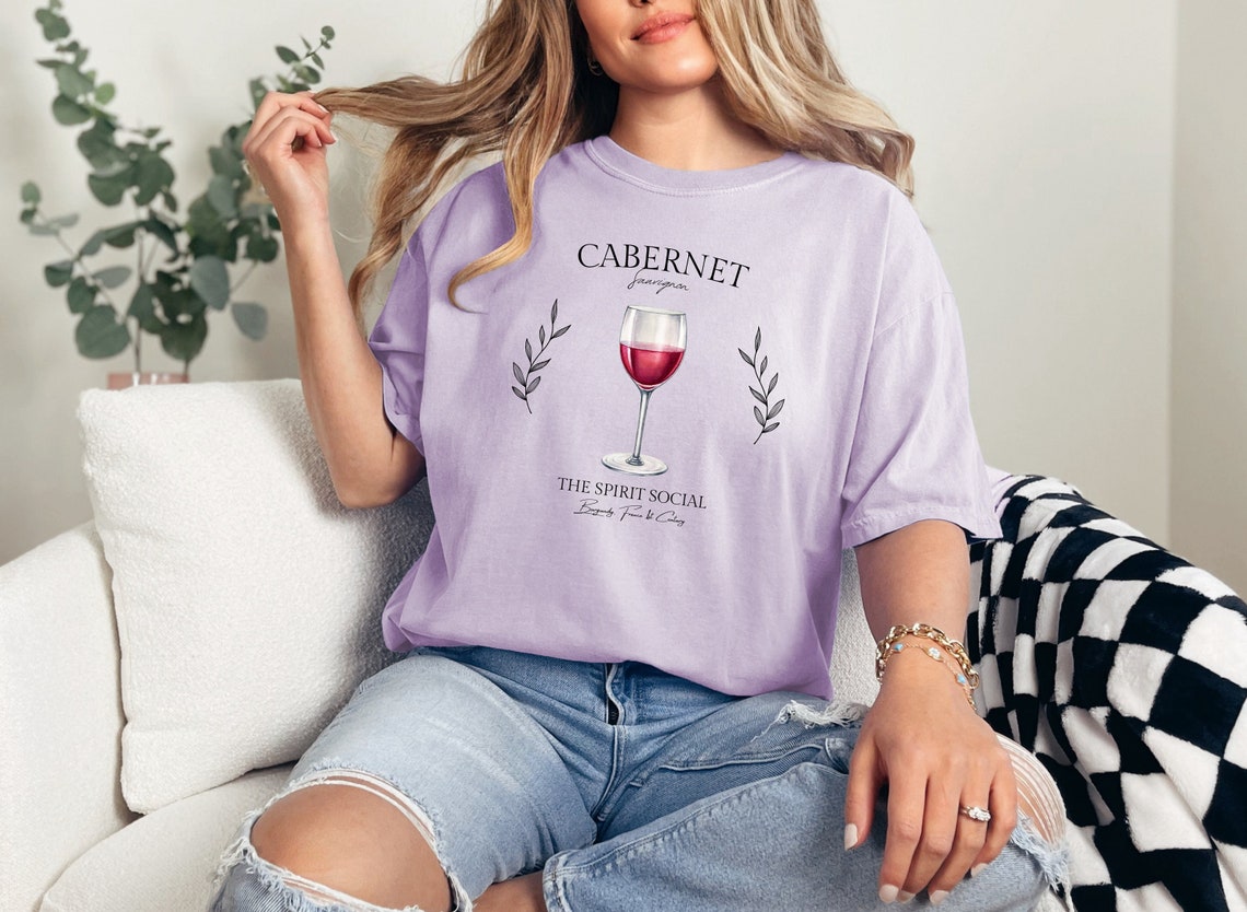 Cabernet T-shirt, Custom Cabernet Social Club Tshirt, Trendy Unisex ...