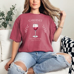Cabernet T-shirt, Custom Cabernet Social Club Tshirt, Trendy Unisex ...