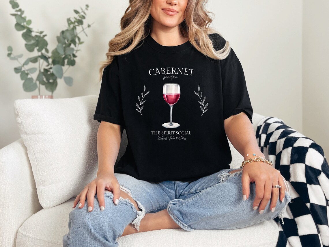 Cabernet T-shirt, Custom Cabernet Social Club Tshirt, Trendy Unisex ...