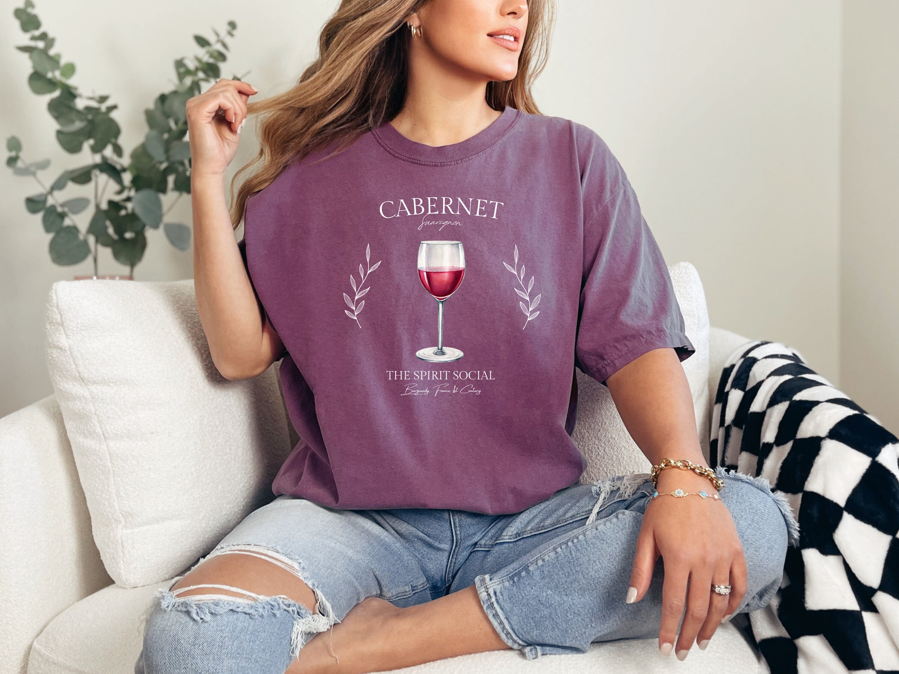 Cabernet T-shirt, Custom Cabernet Social Club Tshirt, Trendy Unisex ...