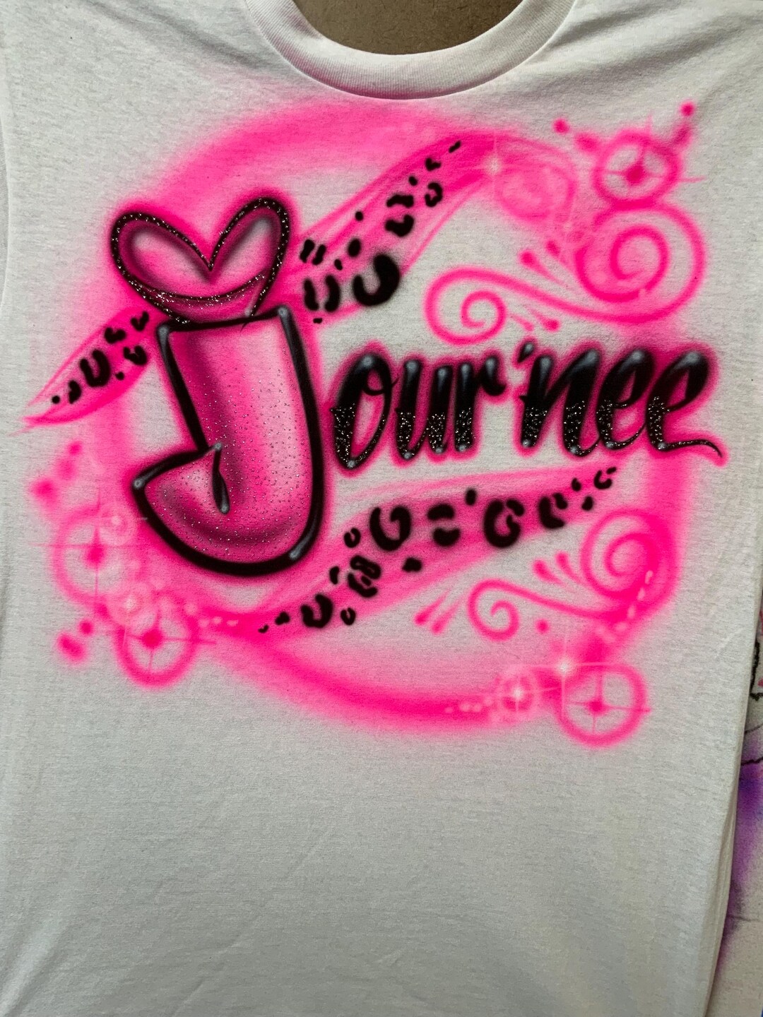 Custom Airbrush Cheetah Print Name Design - Etsy