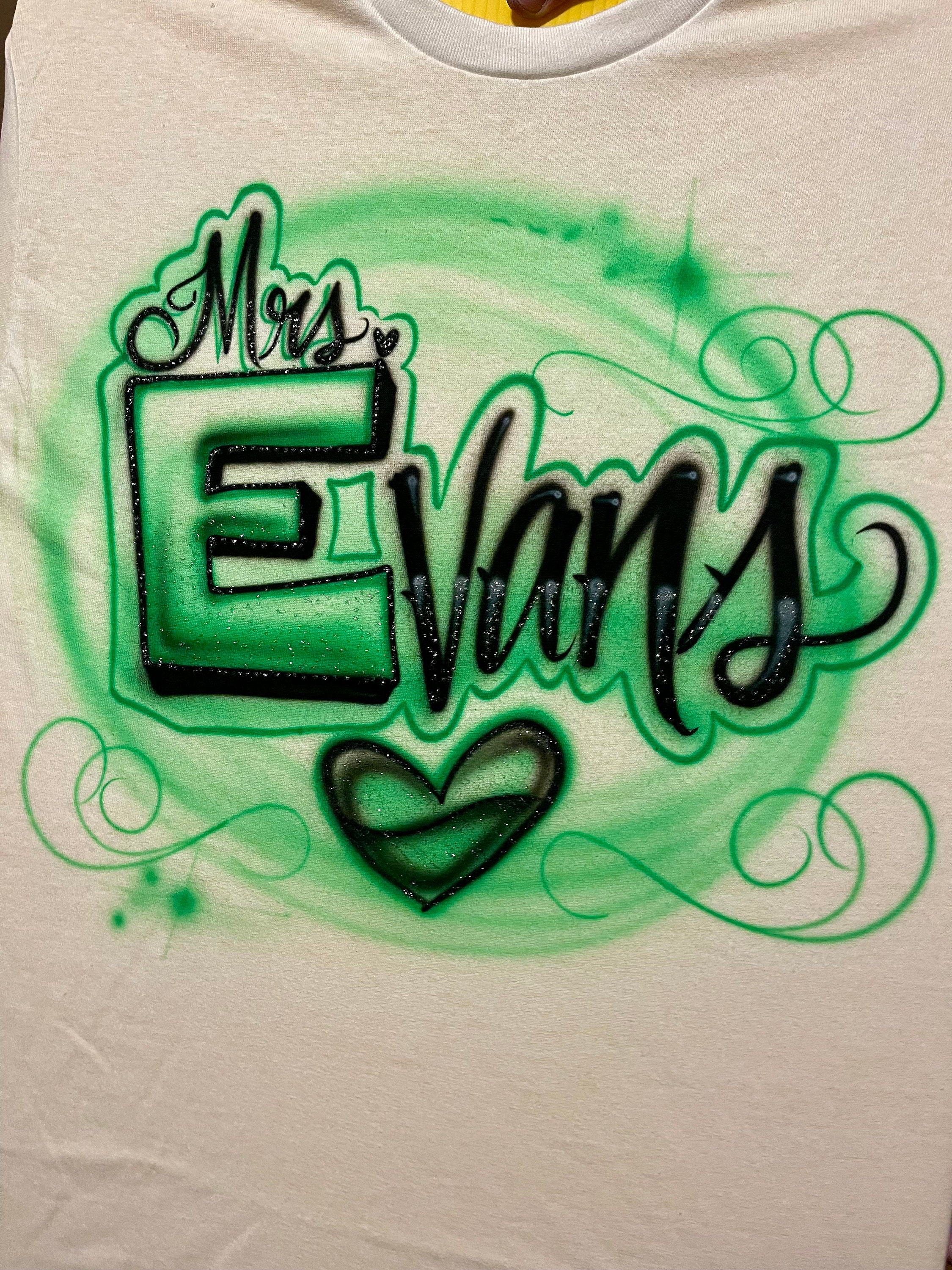 Custom Airbrush Portrait Name Design - Etsy