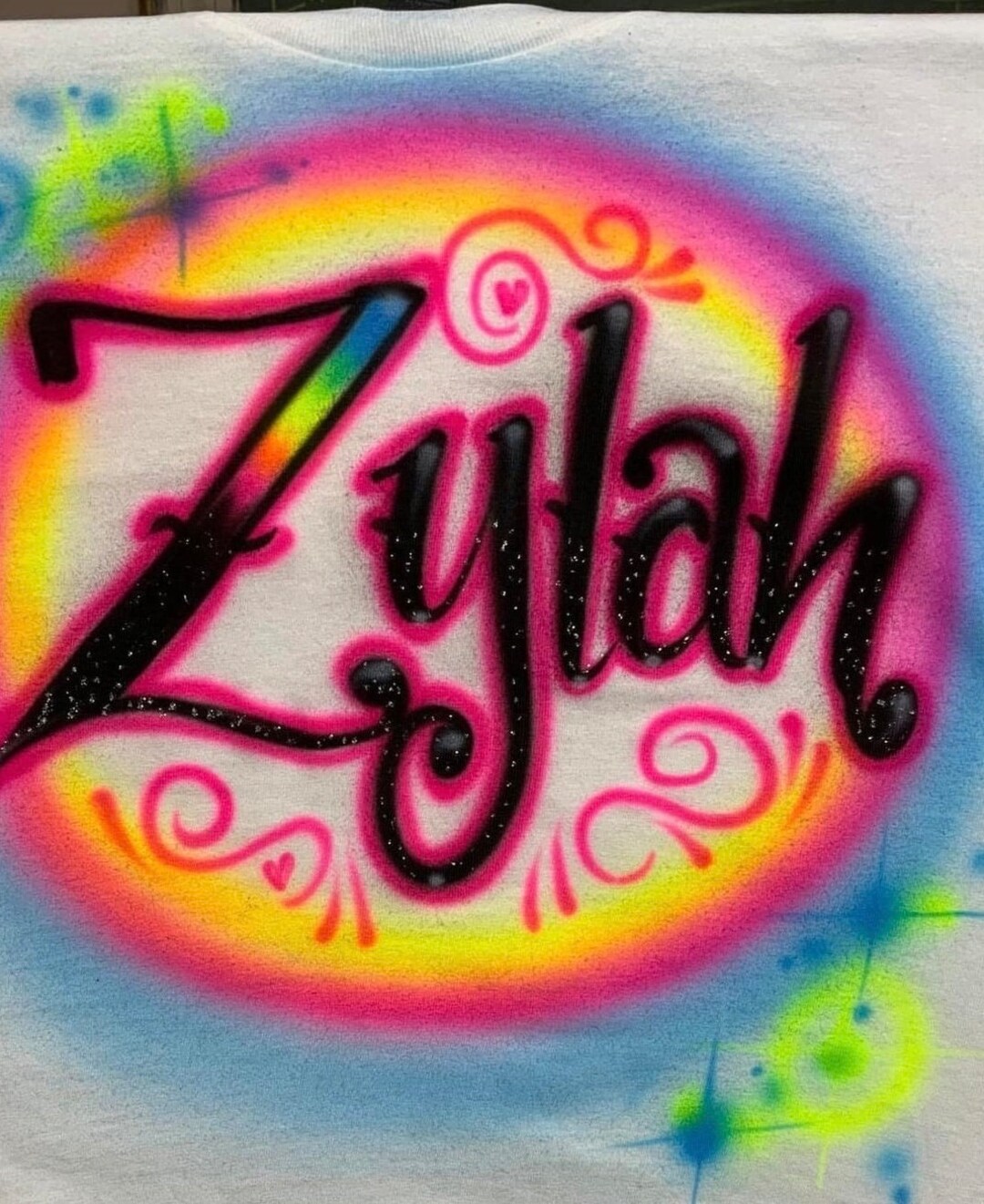 Custom Airbrush Girl Name Design - Etsy