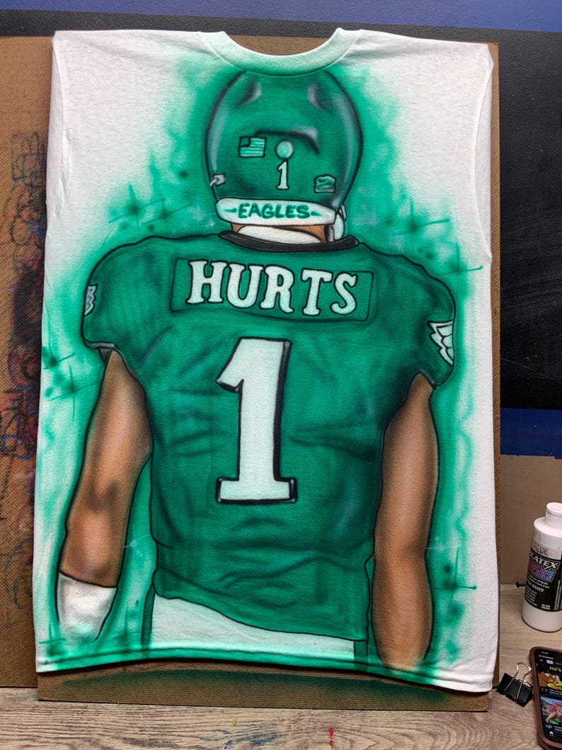 Custom Airbrush Sports Jersey Design NFL Sec Varsity - ANY Team , ANY ...