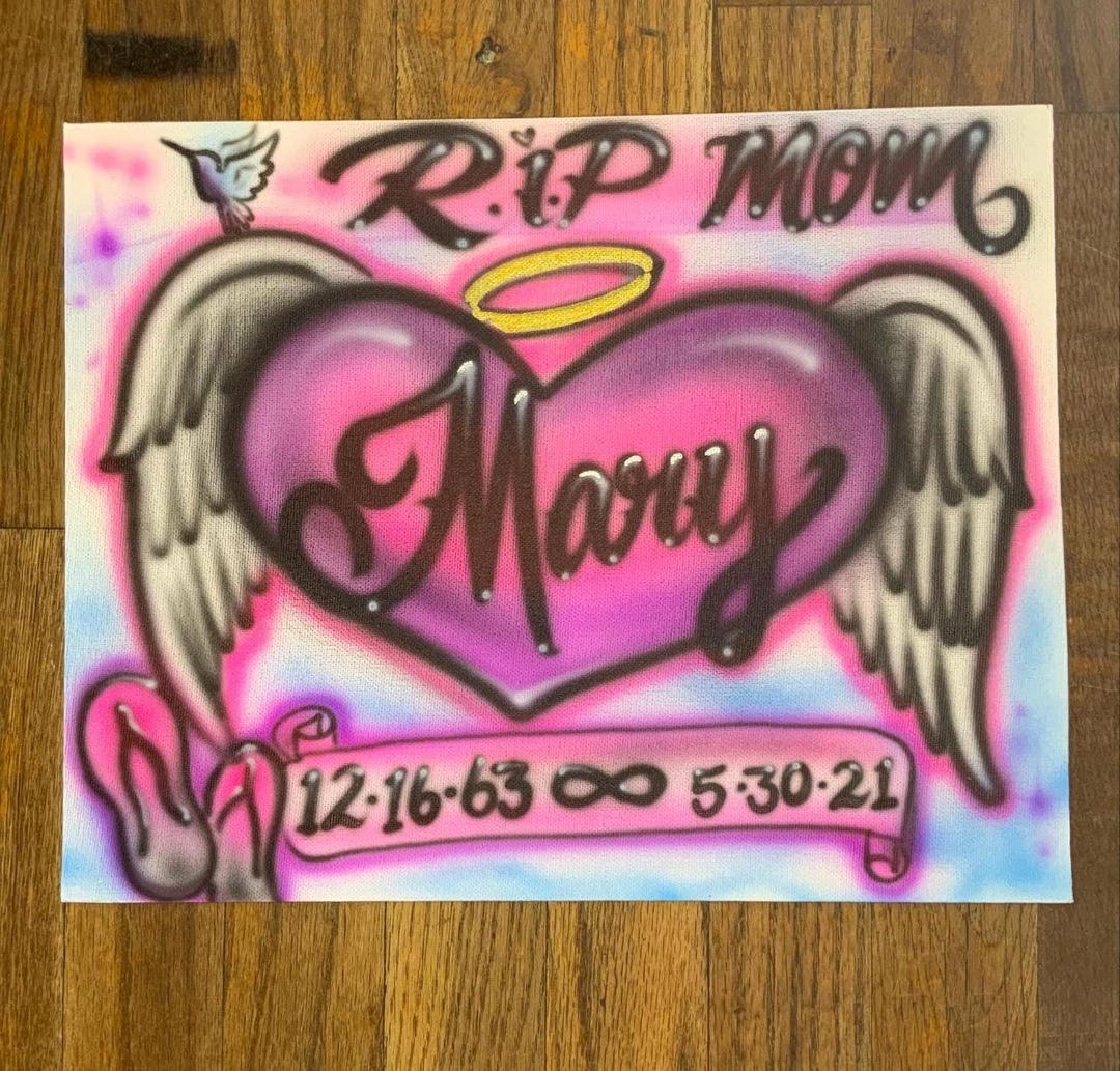RIP CANVAS ARTWORK - Etsy