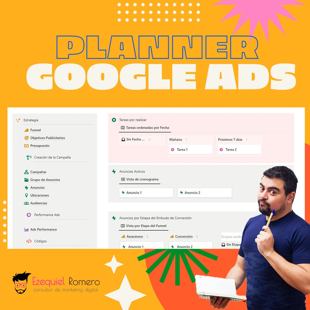 Google Ads Planner – Template - Etsy