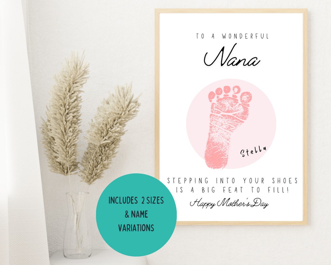 Funny and Cute Mother's Day Gift for Grandmother - DIY Kids Handprint ...