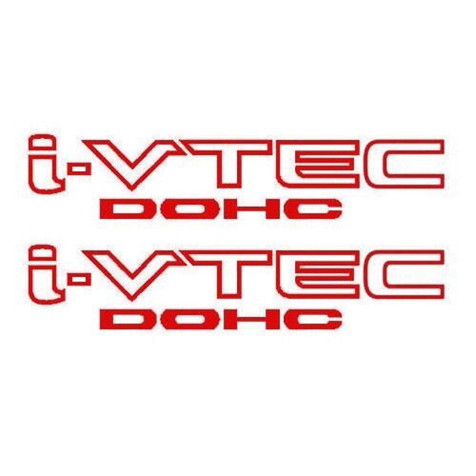 2x Red I-vtec DOHC Vinyl Decal Stickers Emblem for Honda Acura Ivtec - Etsy